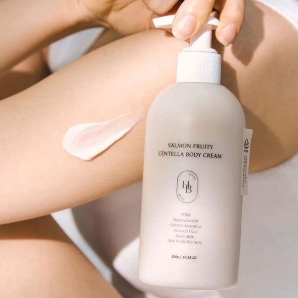 Heveblue Salmon Fruity Centella Body Cream - Nudie Glow Australia