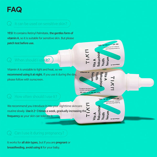 Tiam Vita A Bakuchiol Youth Serum - Nudie Glow Australia