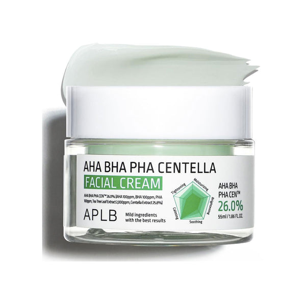 APLB AHA BHA PHA Centella Facial Cream - Nudie Glow Australia