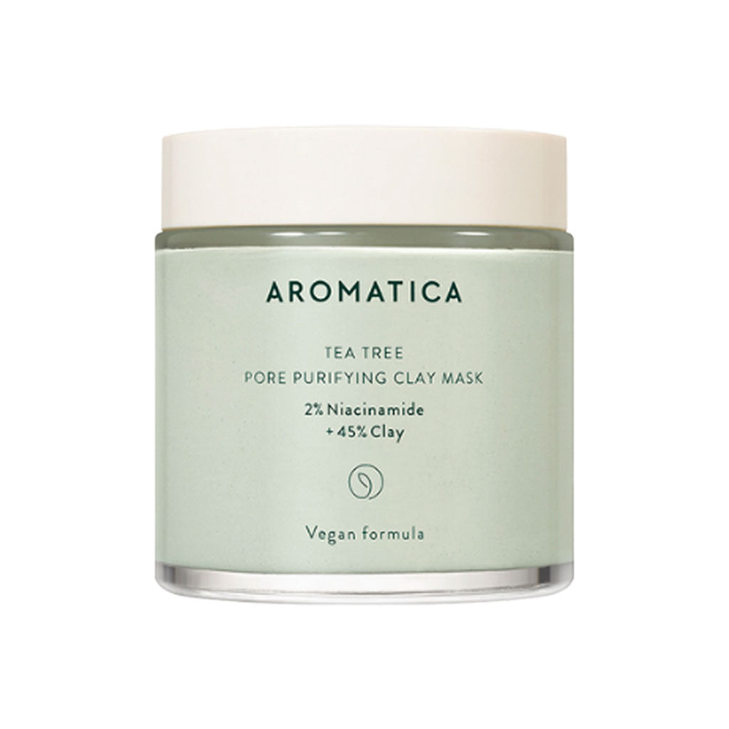 AROMATICA Tea Tree Pore Purifying Clay Mask - Nudie Glow Australia
