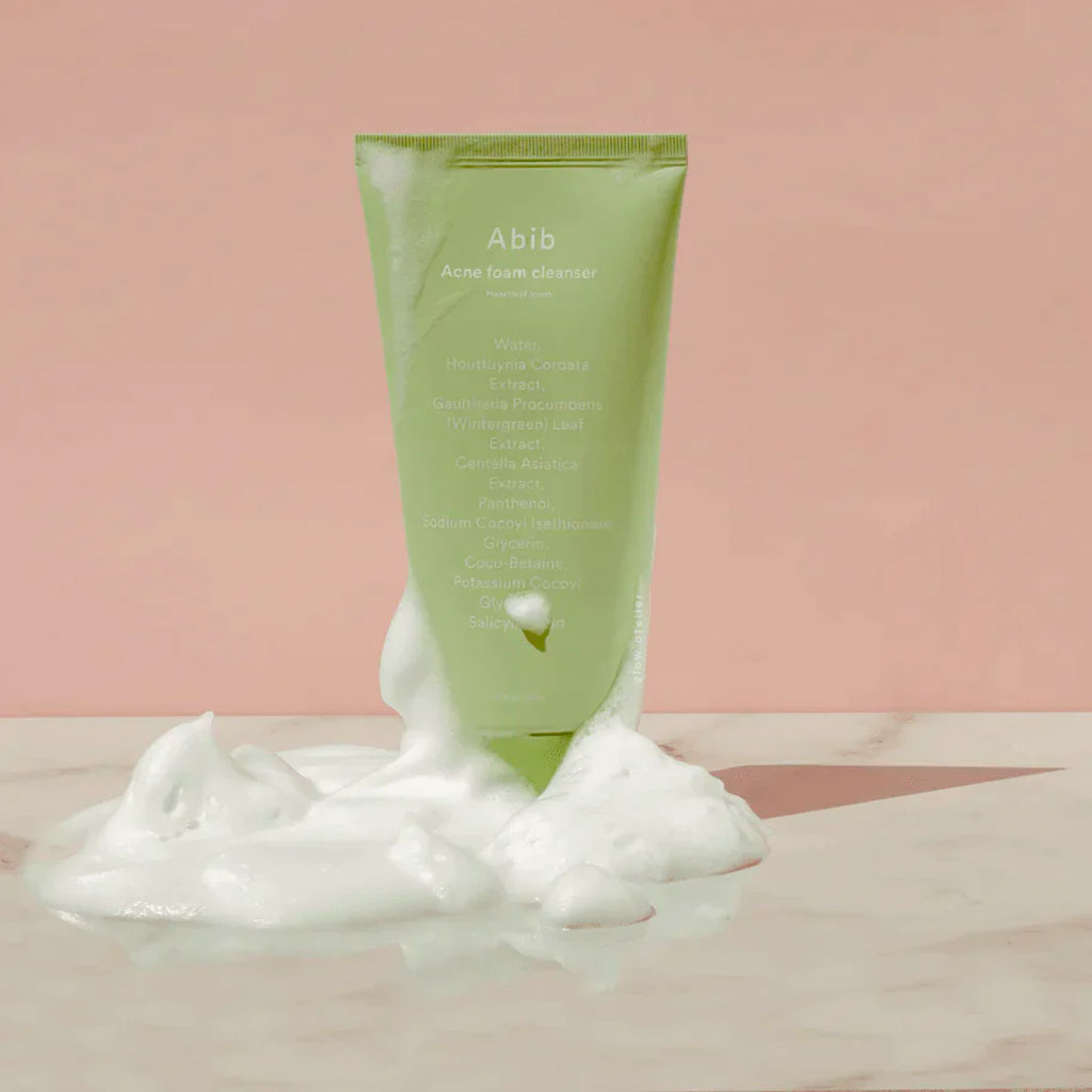 Abib Acne foam cleanser - Heartleaf foam - Nudie Glow Australia