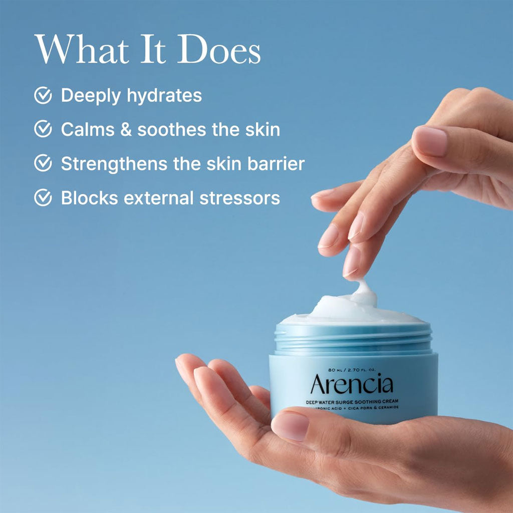Arencia Deep Water Surge Soothing Cream - Nudie Glow Australia