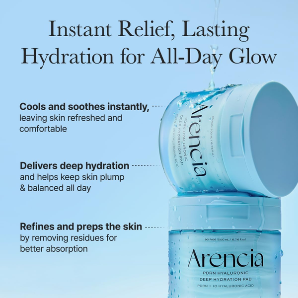 Arencia PDRN + Hyaluronic Deep Hydration Pads - Nudie Glow Australia