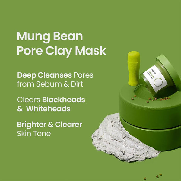 Beplain Mung Bean Pore Clay Mask - Nudie Glow Australia