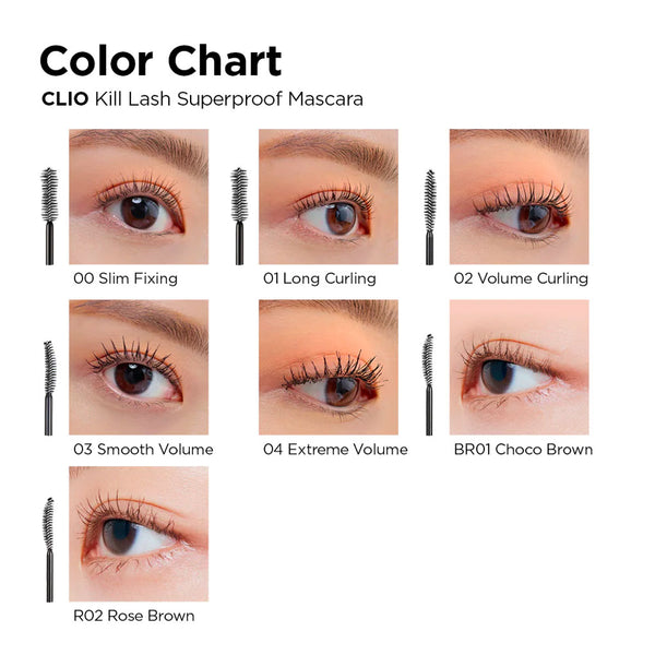 CLIO Kill Lash Superproof Mascara (5 Variants) - Nudie Glow Australia