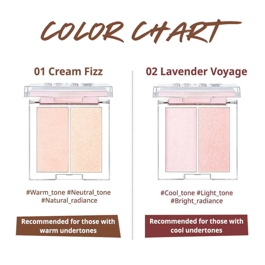 CLIO Prism Highlighter Duo - Nudie Glow Australia