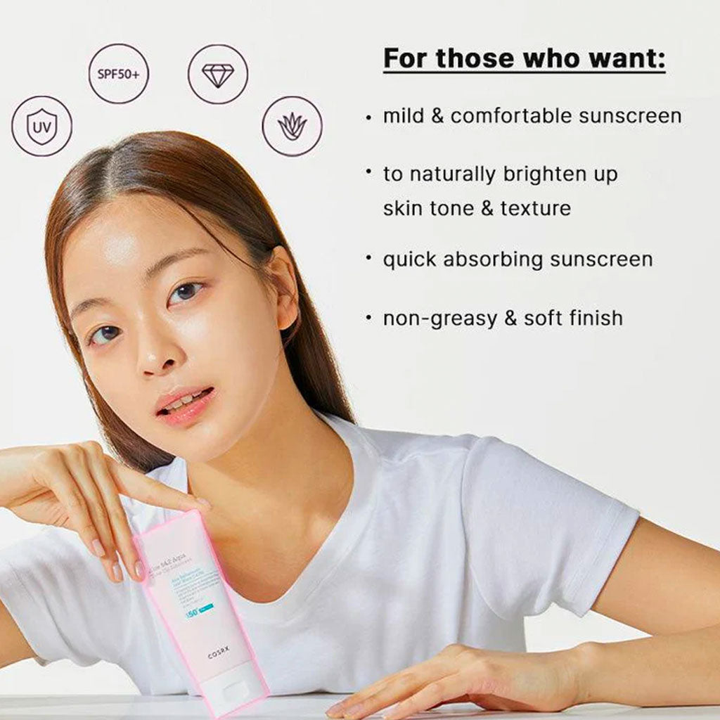 COSRX Aloe 54.2 Aqua Tone-Up Sunscreen - Nudie Glow Australia