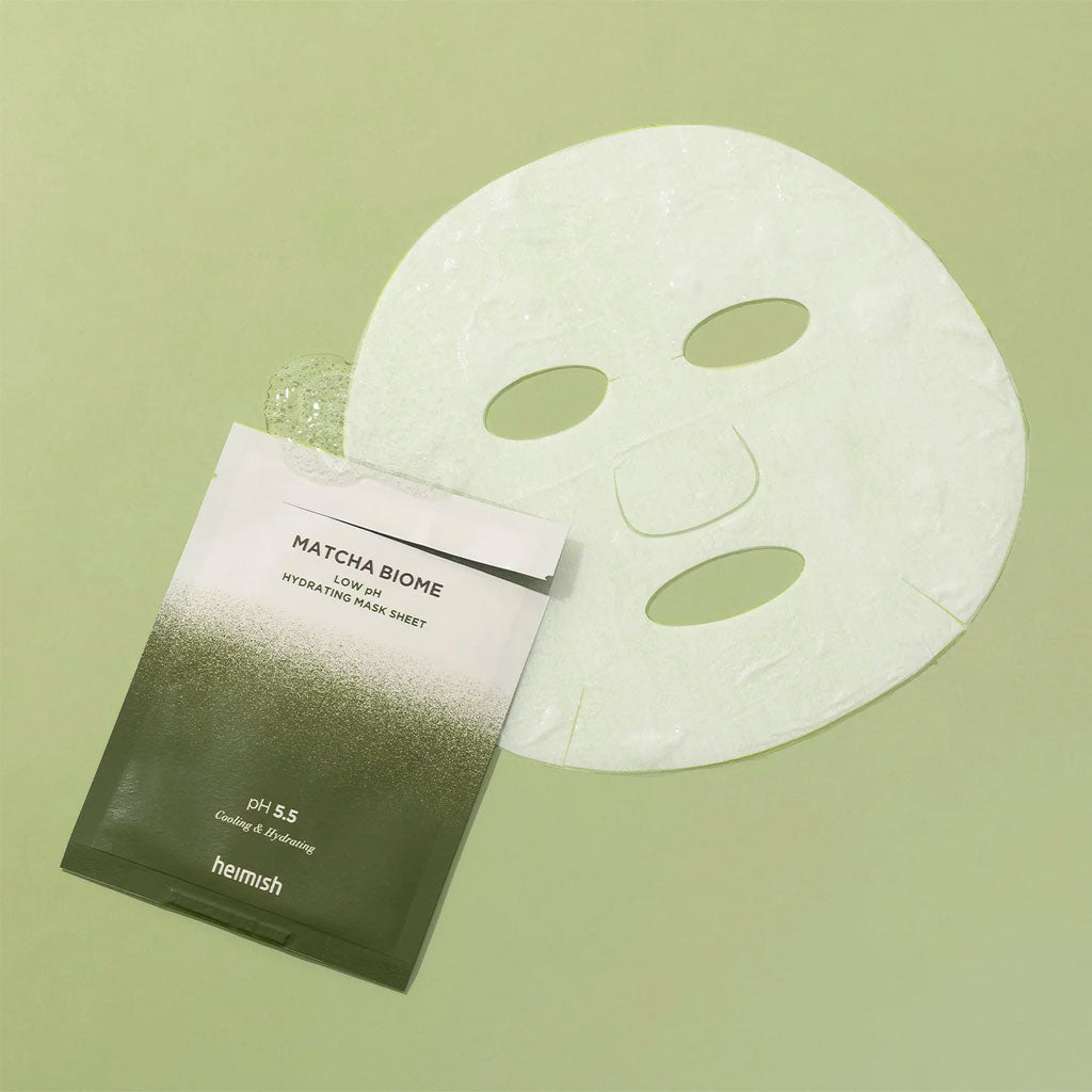 Heimish Matcha Biome Low pH Hydrating Mask Sheet - Nudie Glow