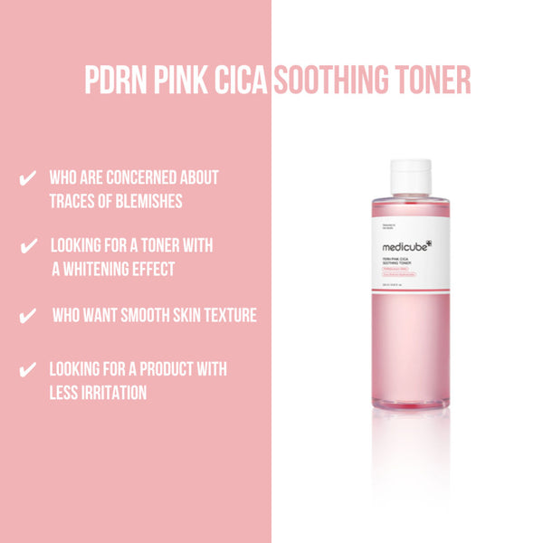 Medicube PDRN Pink Cica Soothing Toner - Nudie Glow Australia