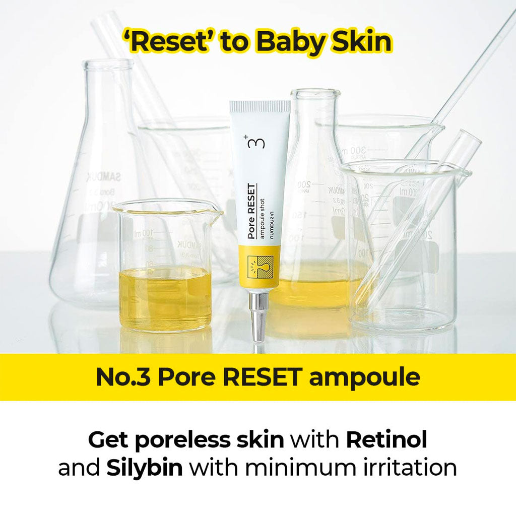 NUMBUZIN No.3 Pore Reset Ampoule Shot - Nudie Glow Australia NUMBUZIN No.3 Pore Reset Ampoule Shot - Nudie Glow Australia