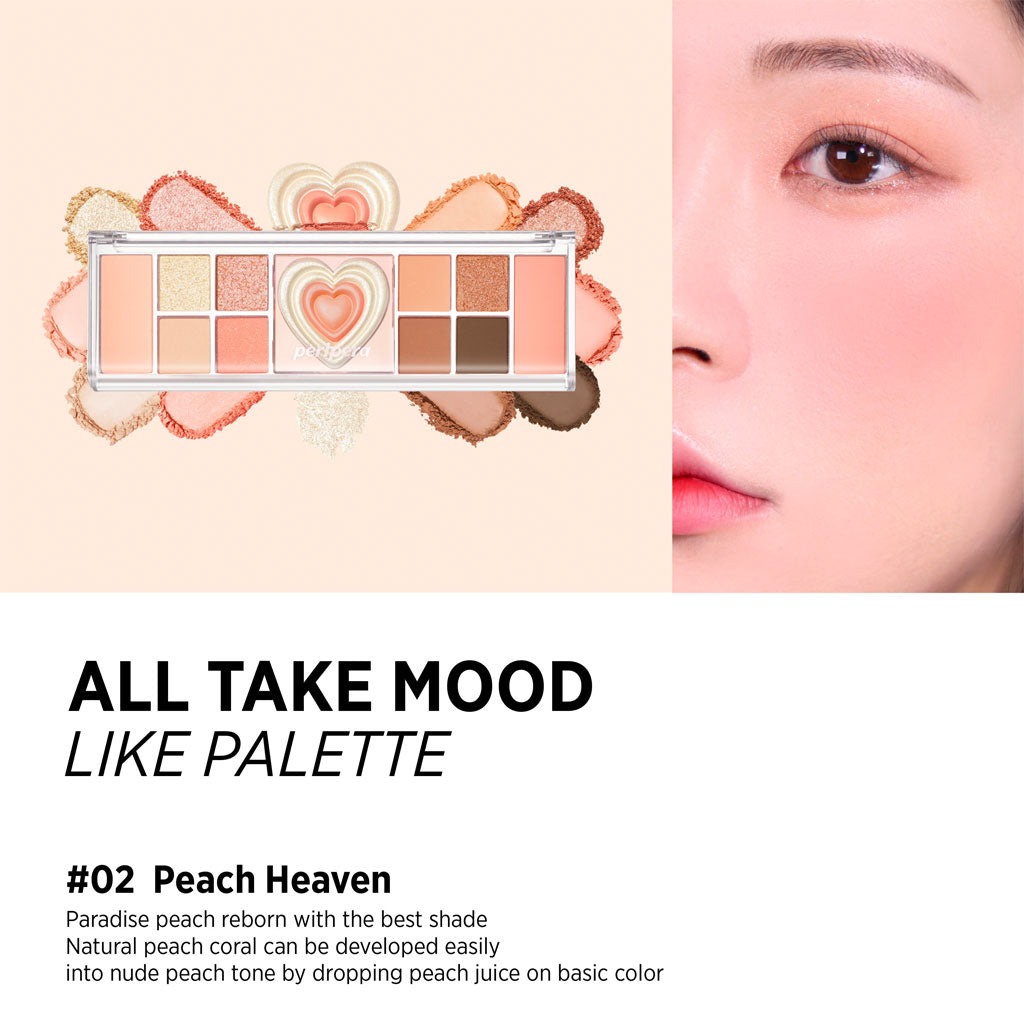 Peripera All Take Mood Like Palette (Peritage Collection) - Nudie Glow