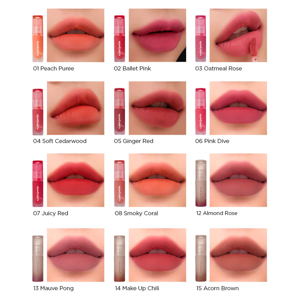 Peripera Ink Mood Matte Tint (10 Colours) - Nudie Glow Australia