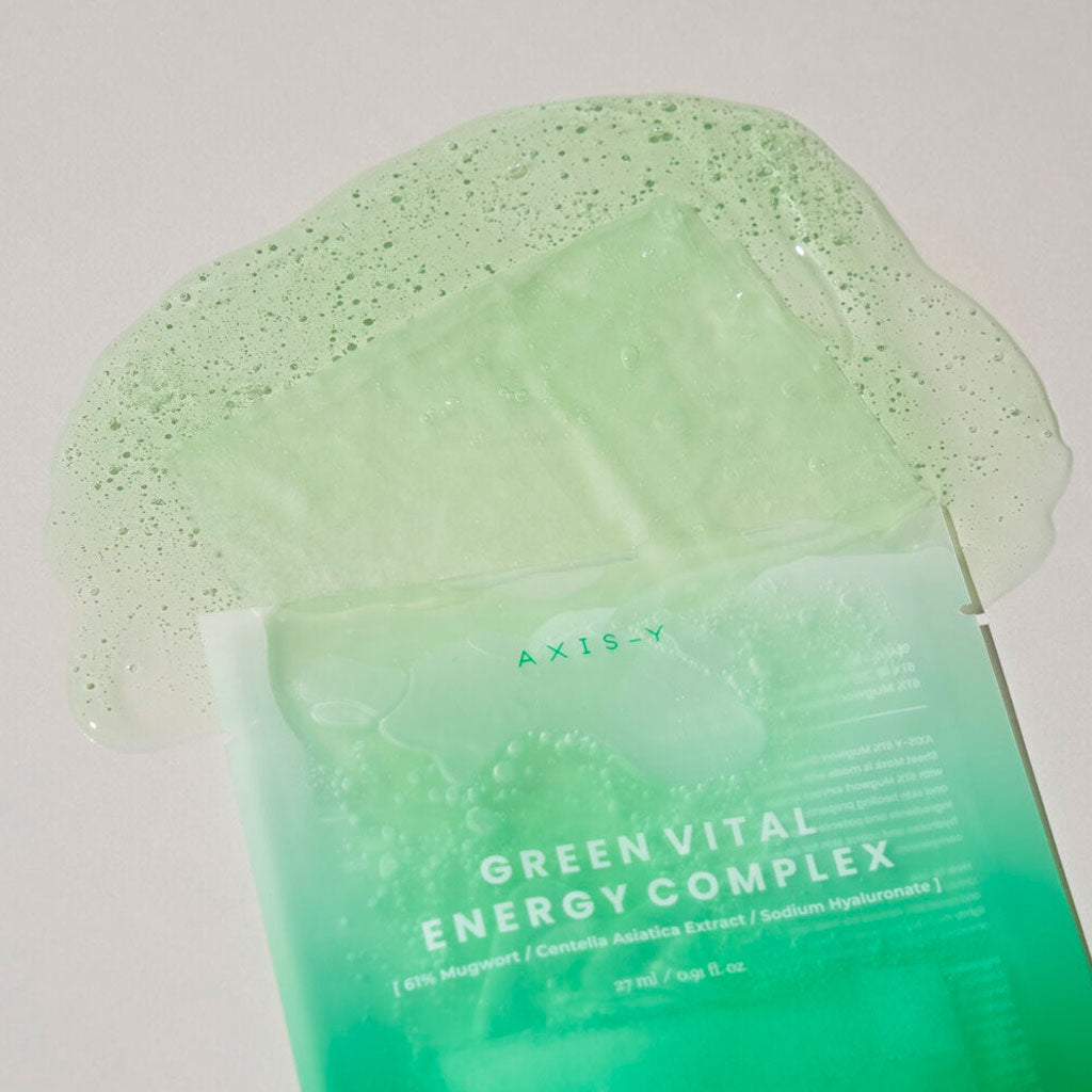 AXIS-Y Mugwort Green Vital Energy Complex Sheet Mask - Nudie Glow