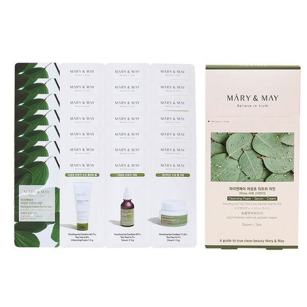 Mary & May Houttuynia Tea Tree Line 3 Step Sachet Starter Kit – Nudie Glow