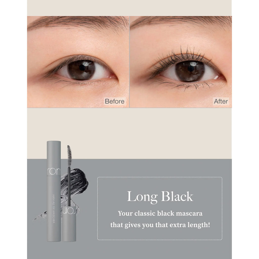 ROMAND Han All Fix Mascara (4 Types) - Nudie Glow Australia