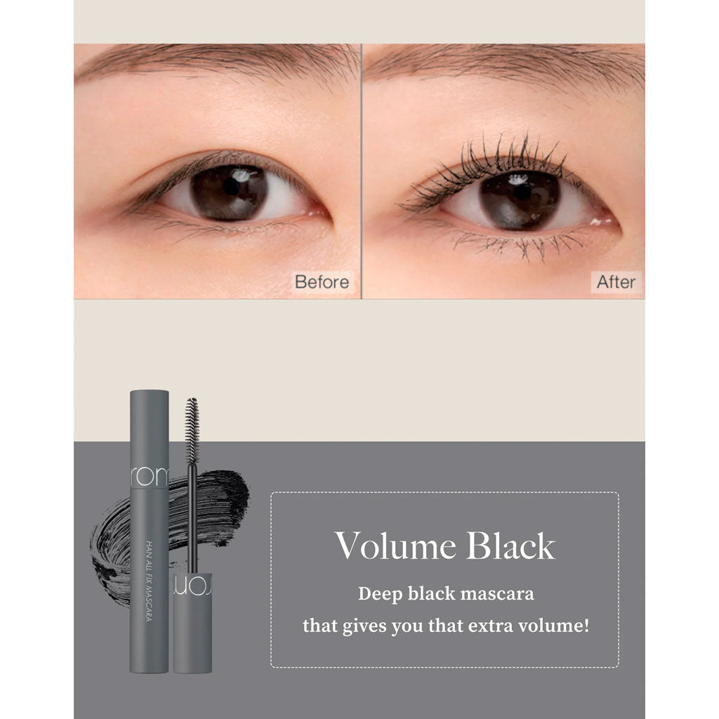 ROMAND Han All Fix Mascara (4 Types) - Nudie Glow Australia