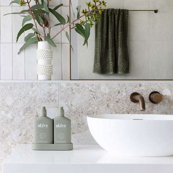 al.ive body Green Pepper & Lotus Hand & Body Wash/Lotion Duo – Nudie Glow